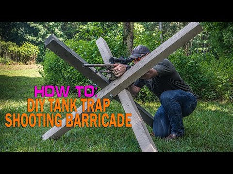 How to Build a DIY Tank Trap Shooting Barricade for PRS Practice - YouTube