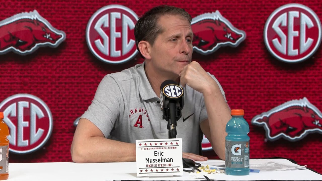 Eric Musselman & Khalif Battle address the media following loss to ...