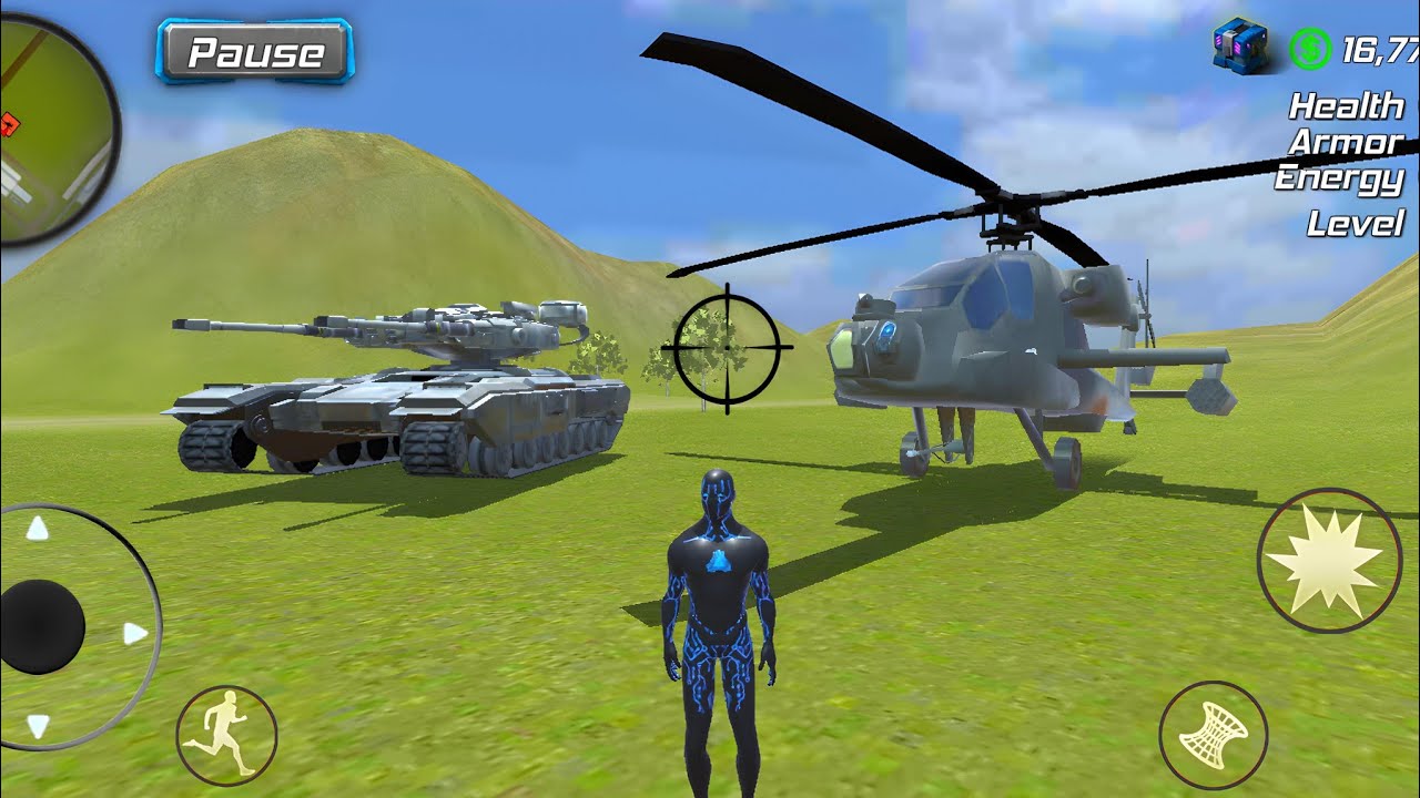 Black Hole Rope Hero Vice Vegas - Helicopter and Tank - Android Gameplay - YouTube