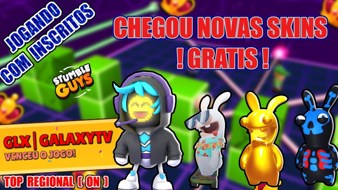 STUMBLE GUYS AO ATUALIZAÇAO MAIS ESPERADA CHUVAAAAAAA FI DE RAPA COCO ...