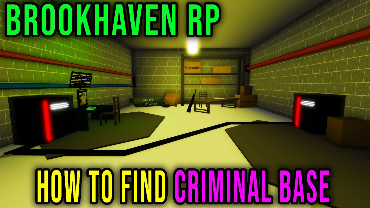 CRIMINAL BASE - HOW TO FIND [BROOKHAVEN RP] - Roblox - YouTube