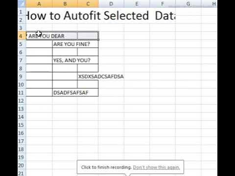 👉How to Fit Data in Columns (AutoFit Shortcut Key) - YouTube