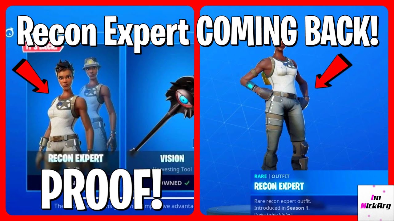 Recon Expert IS RETURNING! *PROOF* (Coming Back to the ITEM SHOP ...