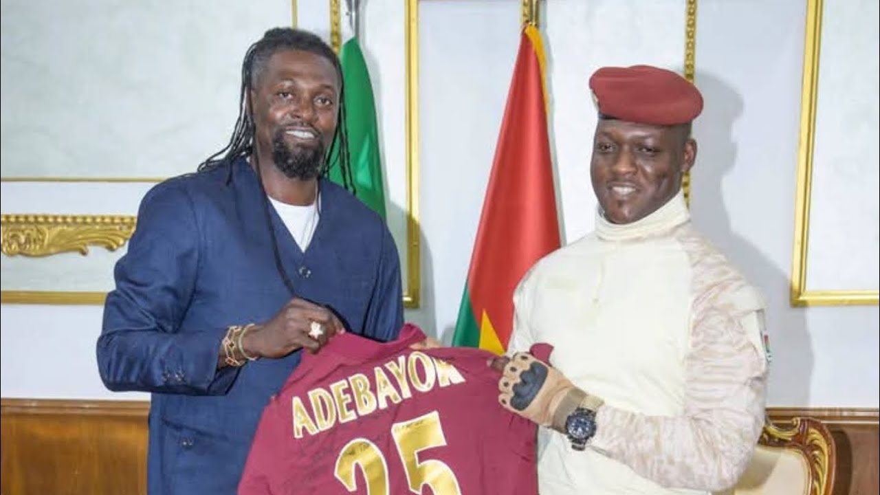 Sheyi Emmanuel Adebayor au Burkina Faso chez Ibrahim Traoré | Ariel ...