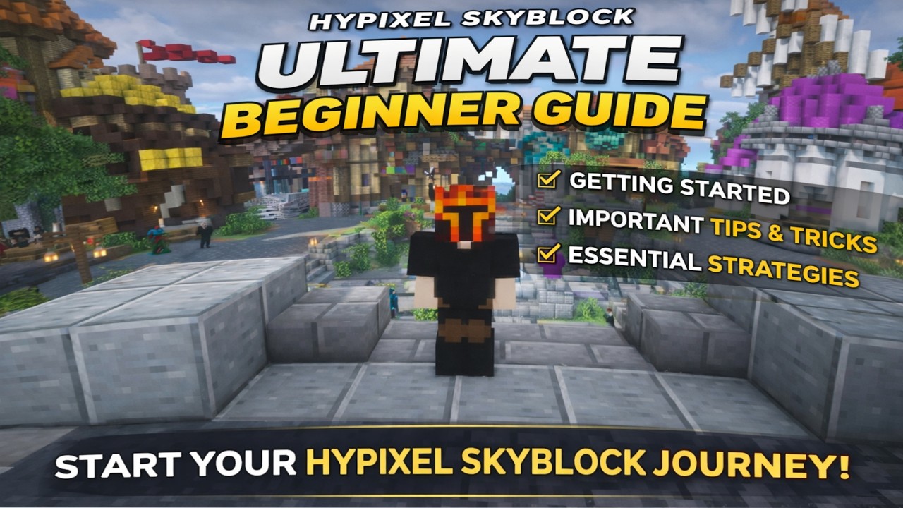 ULTIMATE BEGINNER: Hypixel Skyblock guide - YouTube
