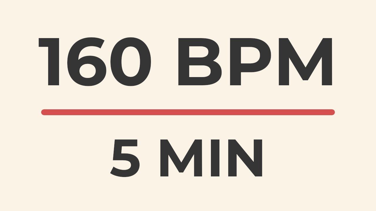 ⚡ 160 BPM Metronome – Train Speed & Precision (5 Min) - YouTube