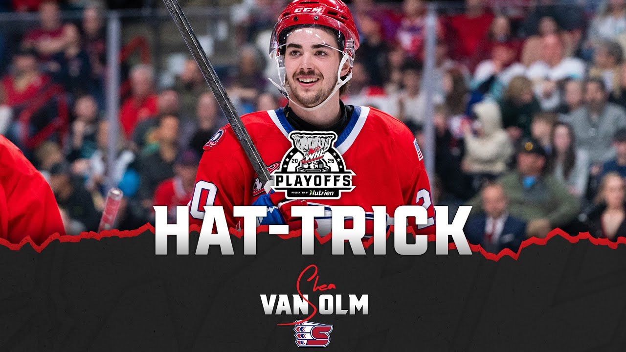 WHL Playoff Hat-Tricks - Shea Van Olm - YouTube