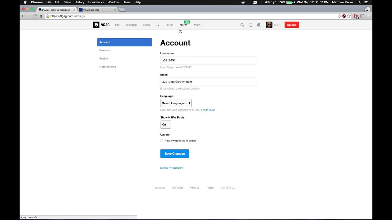 How to Fully Delete 9GAG Account - YouTube