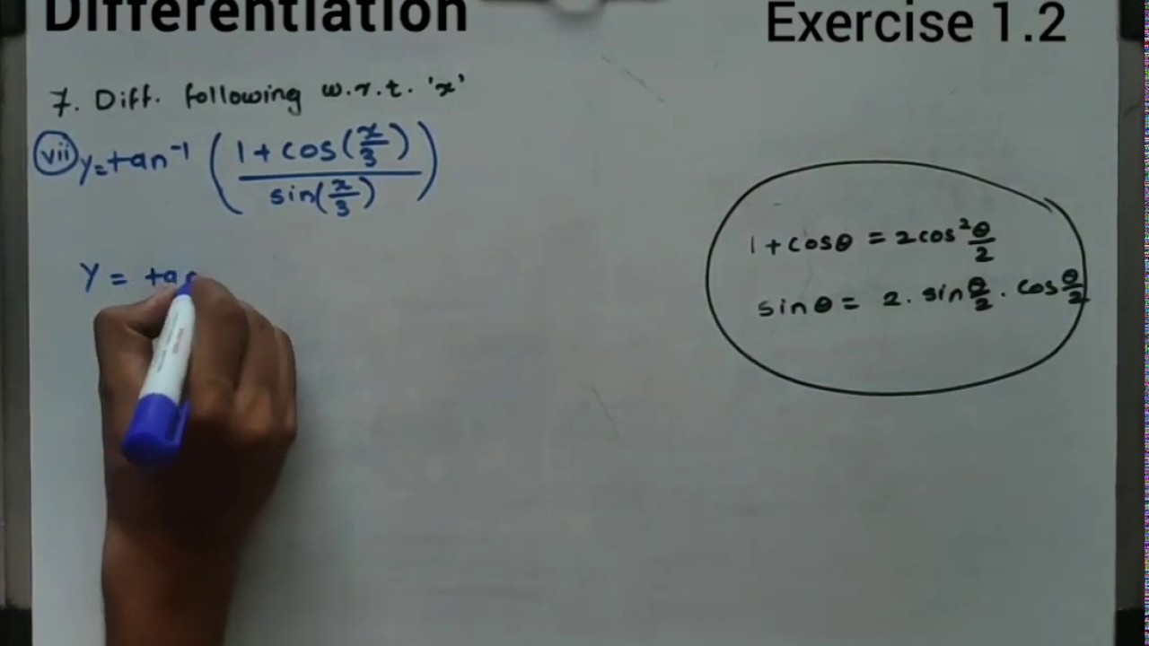 Differentiation Exercise 1.2 [Q.7] - YouTube