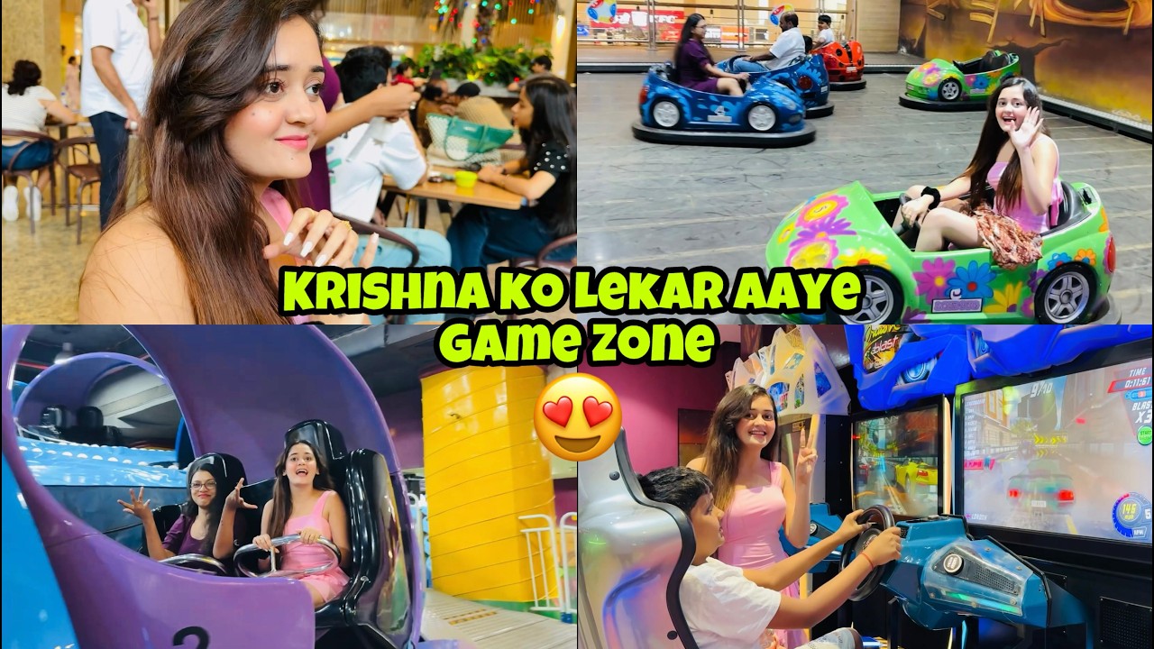 Full Day in Mumbai Game Zone With Krishna & Bindass kavya Family - YouTube