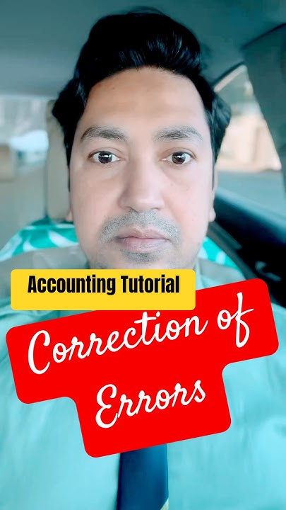 Simple Guide to Correcting Entry Errors in Accounting #shorts - YouTube