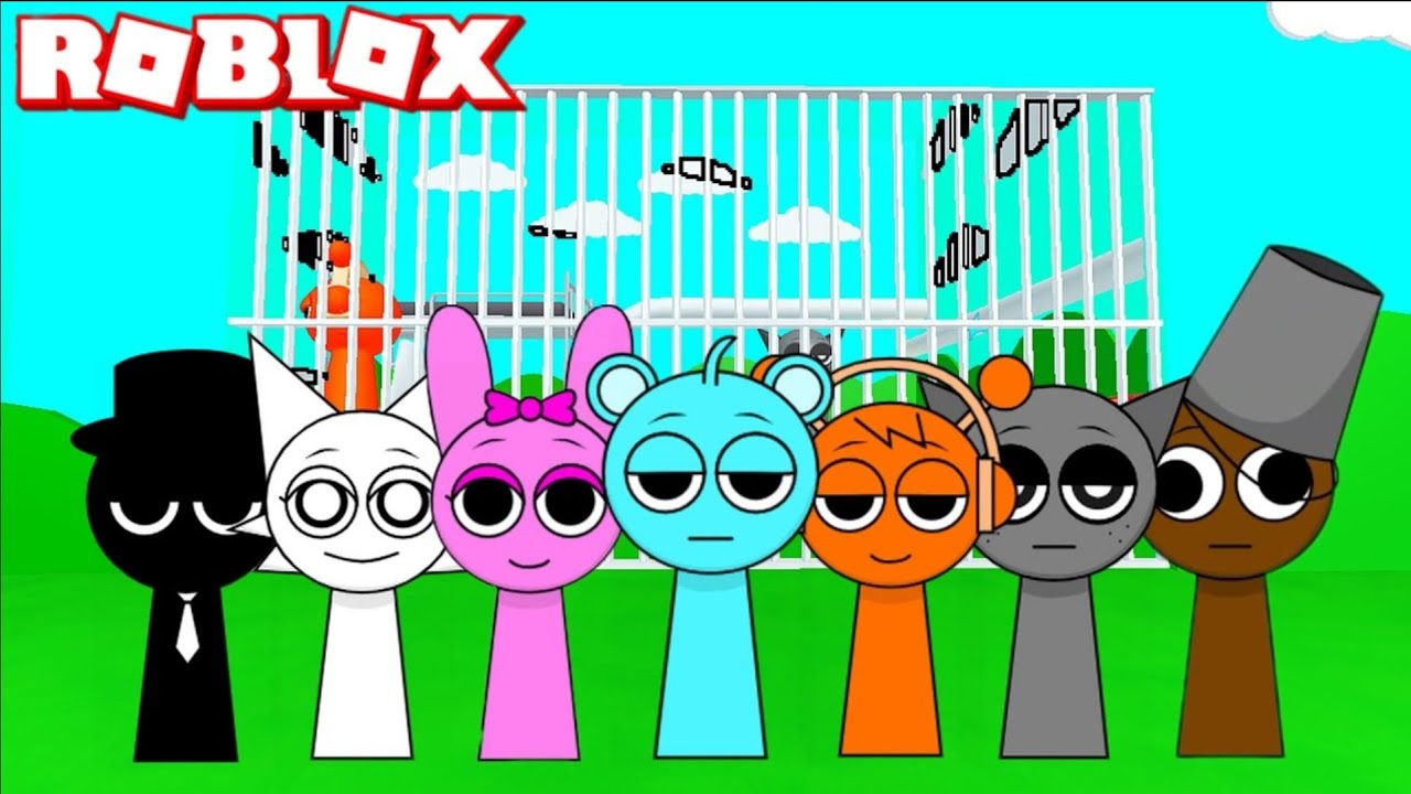 Sprunki Sky Plays Sprunki Prison Run Obby | ROBLOX | Incredibox Sprunki ...