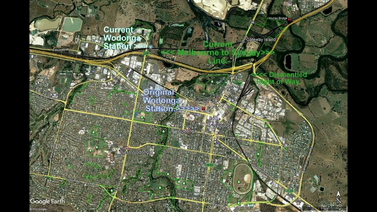 Wodonga Railway Station Australia 2007 - 2009 and 8th October 2018 ...