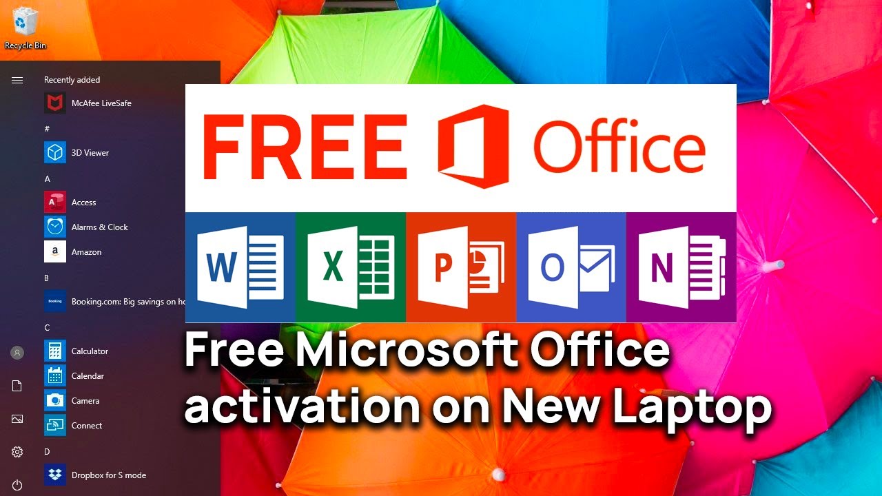 Free Inbuilt Microsoft Office activation on New Laptop | How to ...