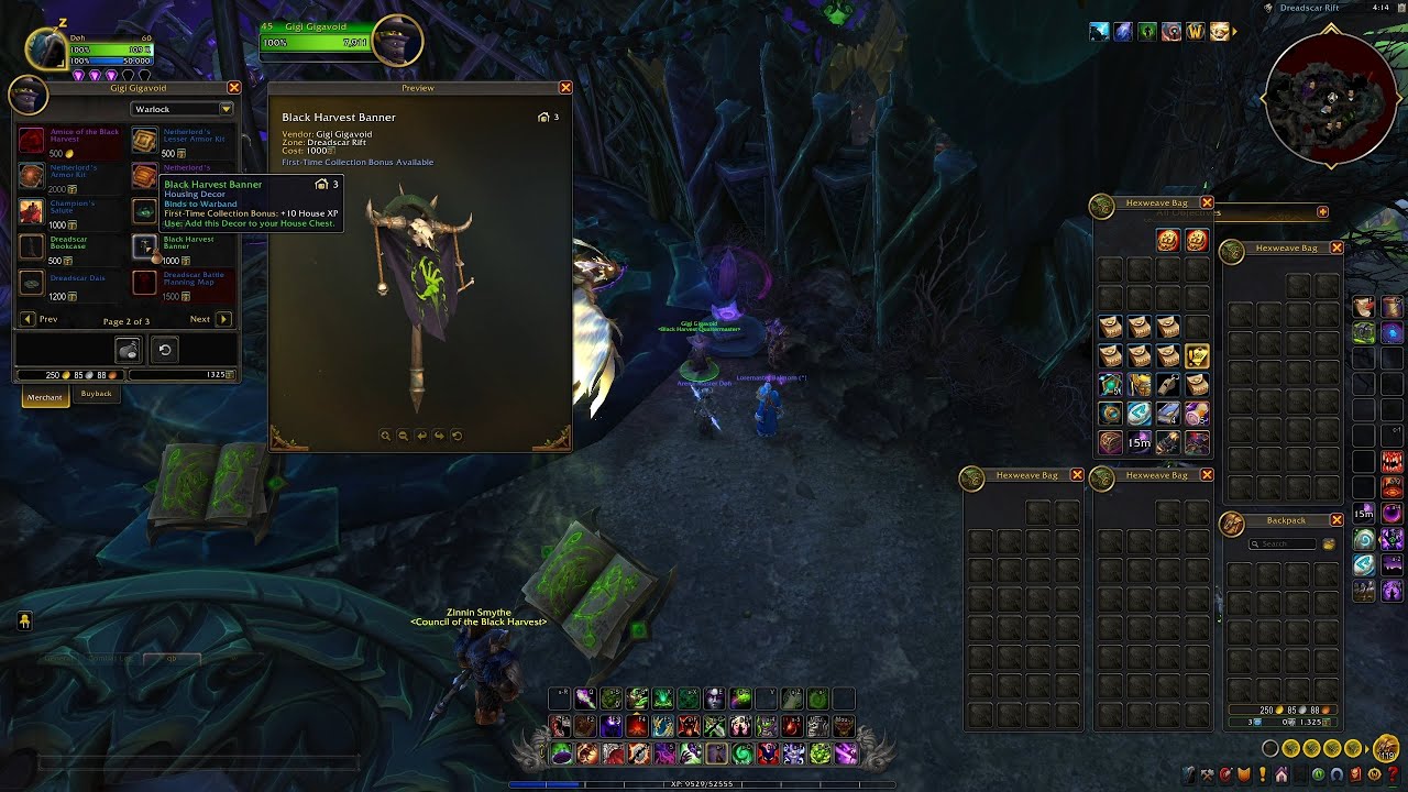 How to get to Warlock Class Hall Decor Vendor, WoW 11.2.7 Player ...