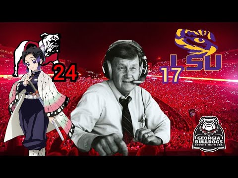 1978 Georgia bulldogs vs LSU tigers(Georgia Larry Munson radio ...