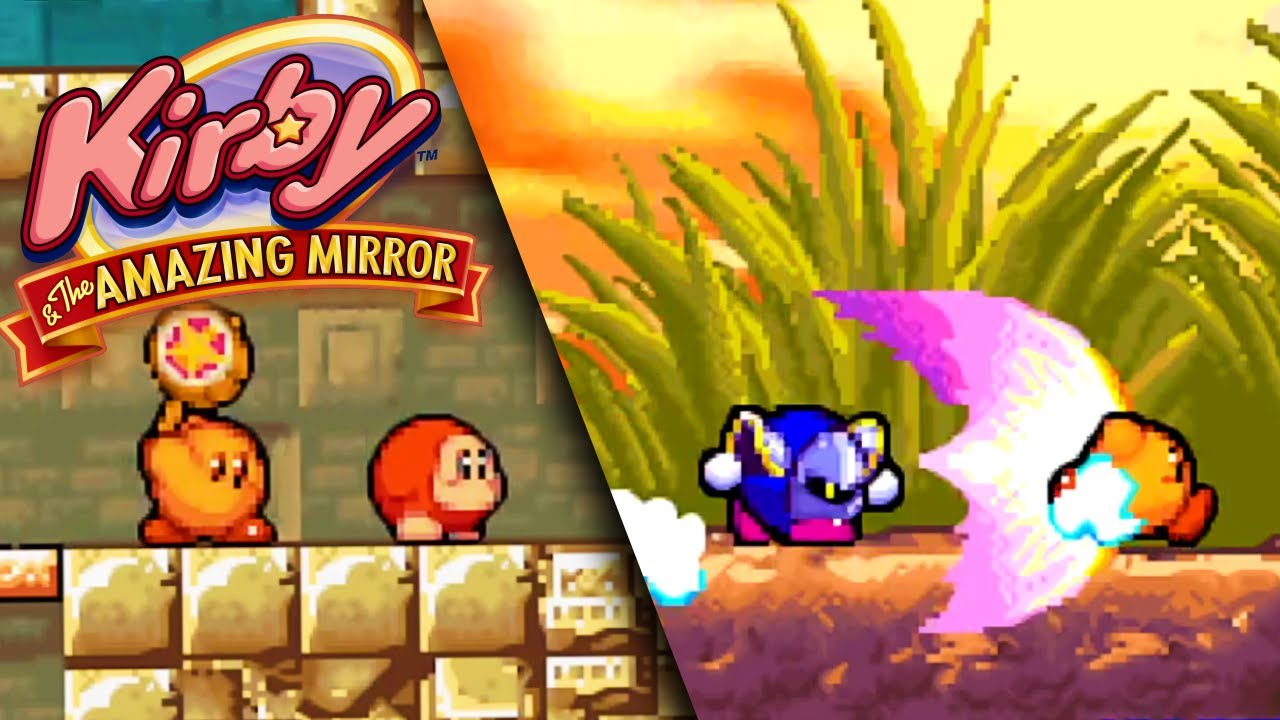 GET OFF ME META KNIGHT!! [Kirby & the Amazing Mirror] #7 - YouTube