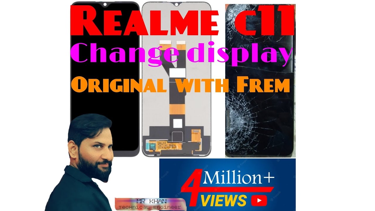 Realme C11 folder changed।Dad mobile with housing set। original folder ...