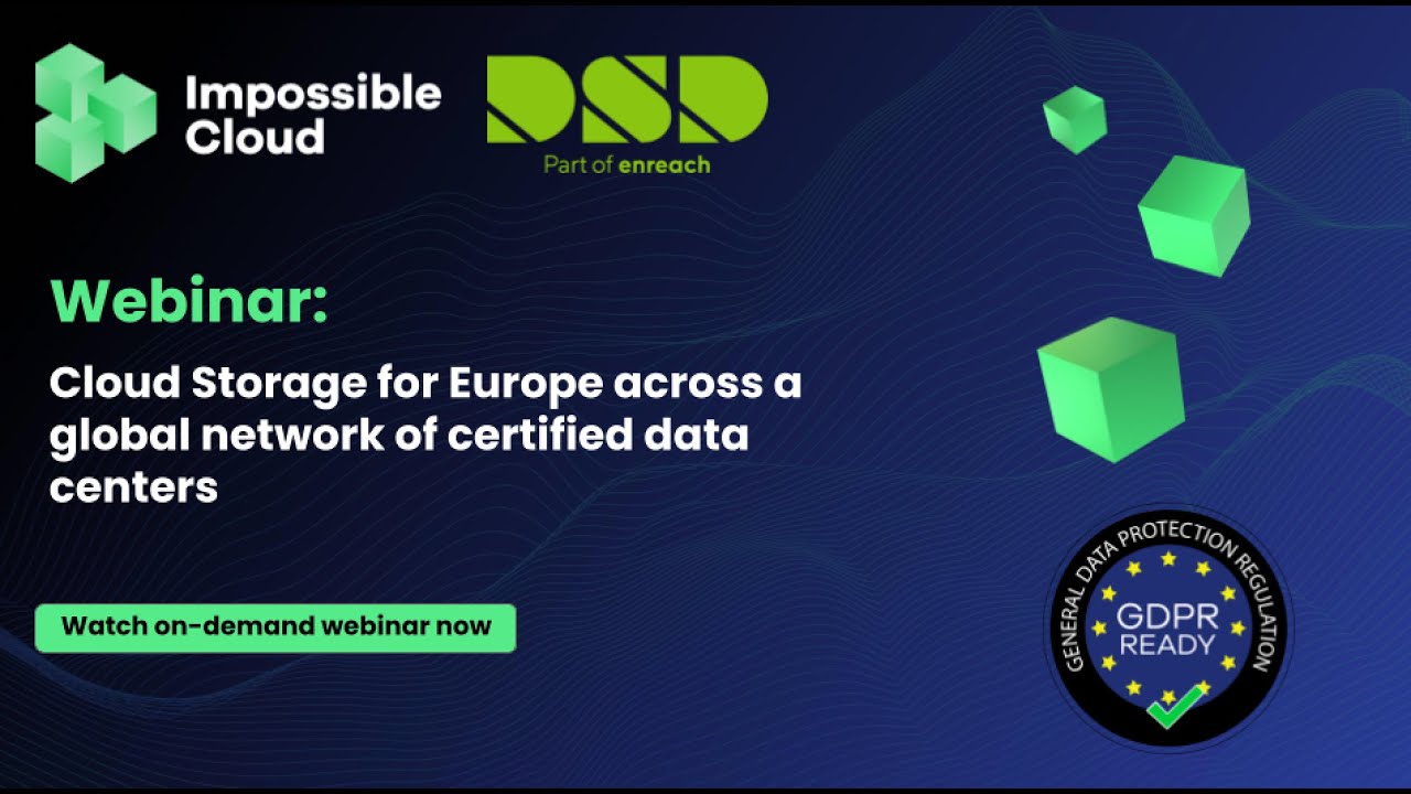 Impossible Cloud x DSD Europe | Product Demonstration Webinar - YouTube