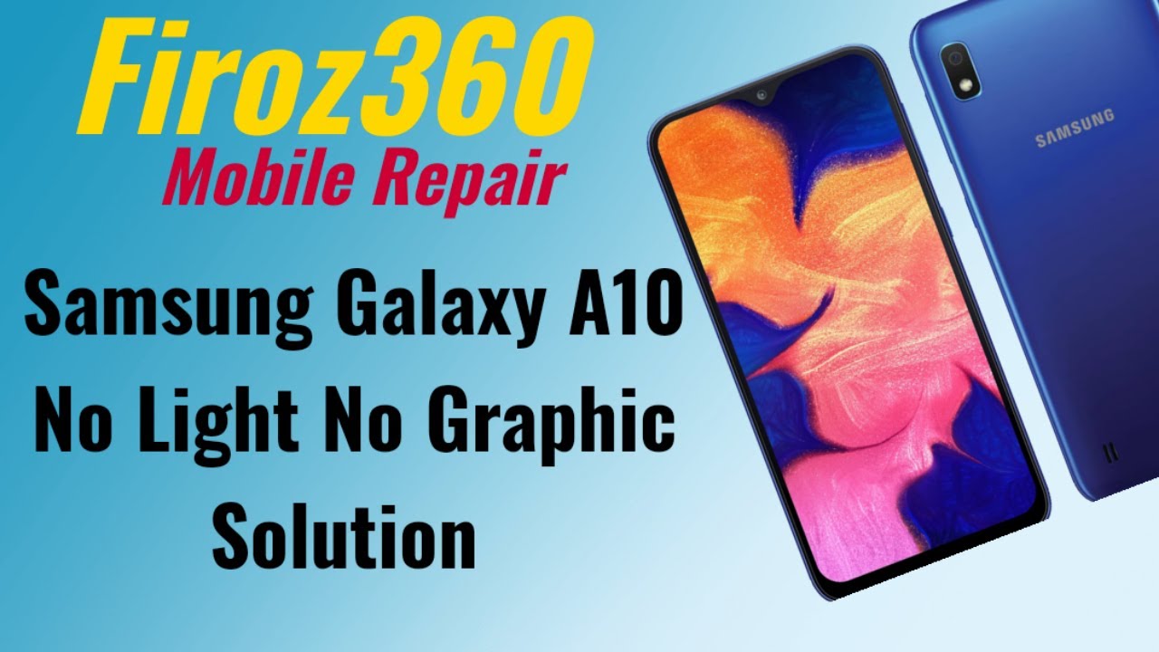 Samsung A10 Light Solution - YouTube