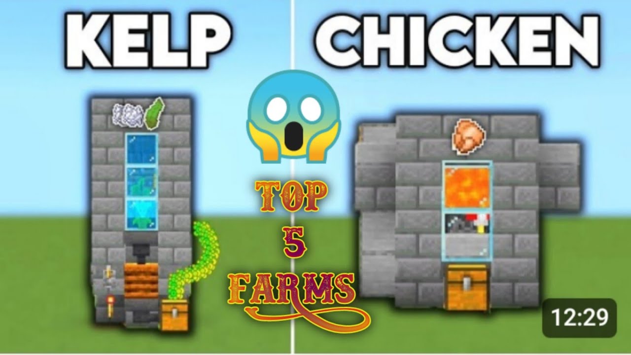 TOP 5 Best and Easy Farms for Beginners in Minecraft Pocket Edition # ...