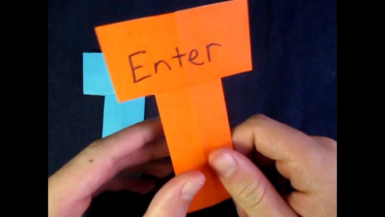 Origami Sign - YouTube