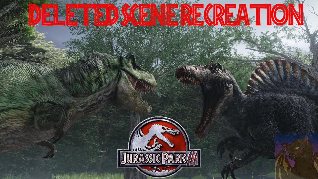 Jurassic Park 3 - T.Rex vs Spinosaurus "Deleted Scene" Recreation - YouTube