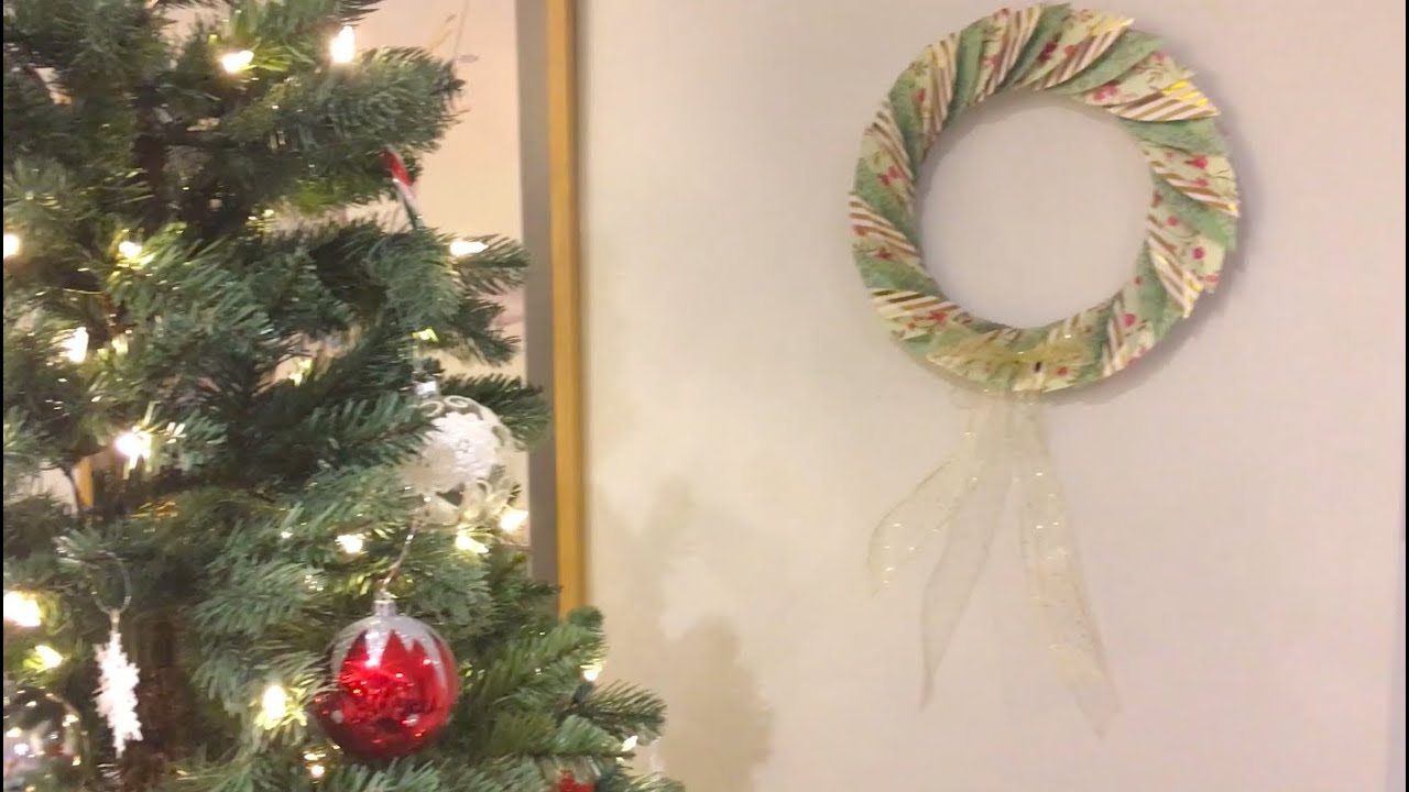 Paper Wreath Making Tutorial - YouTube