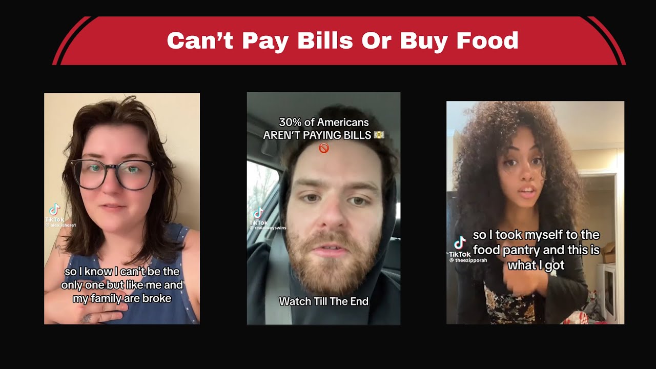 Not Paying Bills, High Cost of Living, Homlessness, Food Bank Tik Tok ...