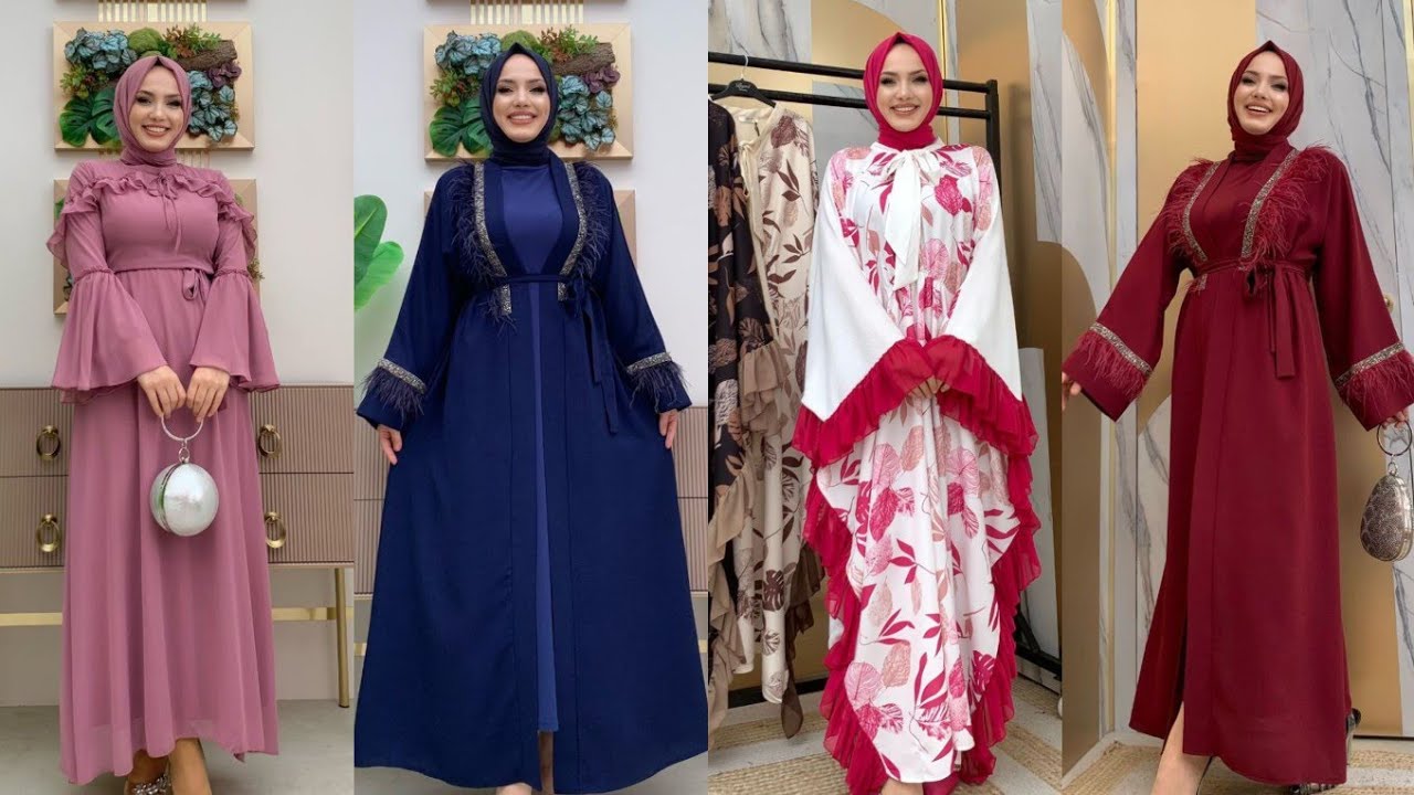 tesettür elbise abiye modelleri The Best Hijab Dresses Outfits Stylish ...
