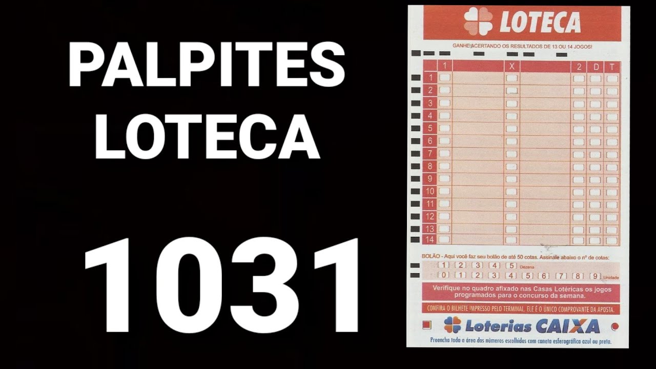 PALPITES LOTECA CONCURS 1031: BILHETE PRONTO COM 4 DUPLOS, APOSTA ...