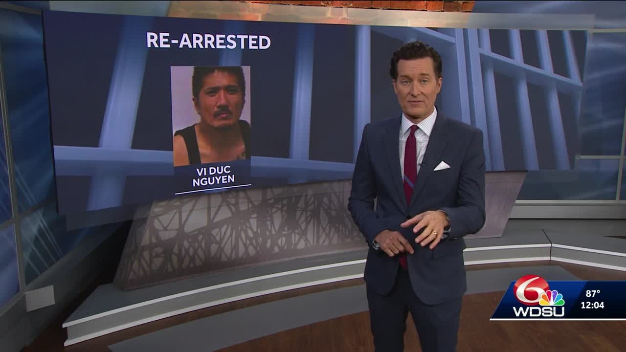 Man accused of helping escaped New Orleans inmate re-arrested in ...