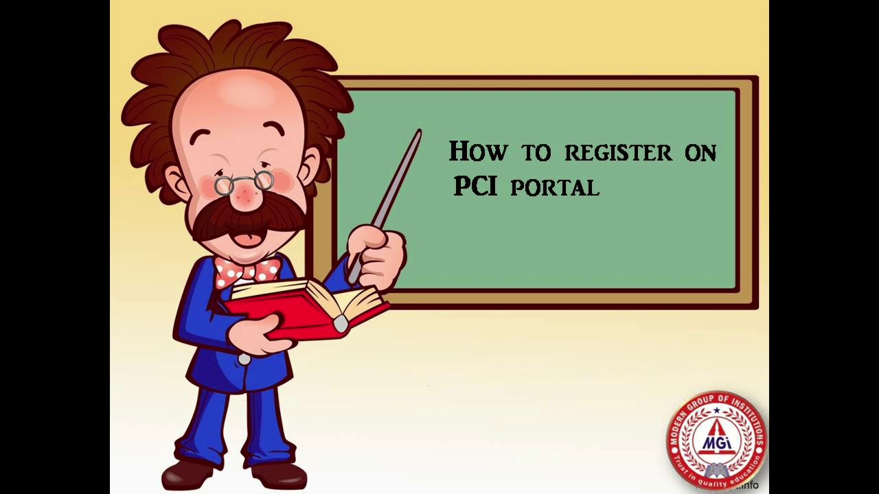 How to register on PCI portal (For Students) - YouTube
