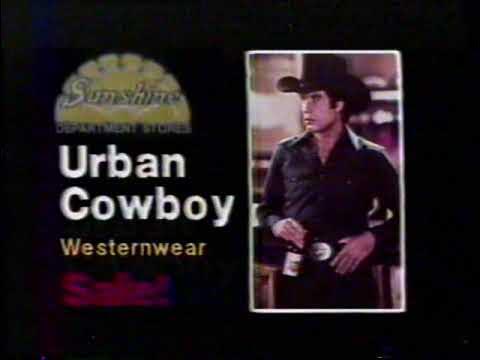 1980 Sunshine Department Stores "Urban Cowboy Sale" TV Commercial - YouTube