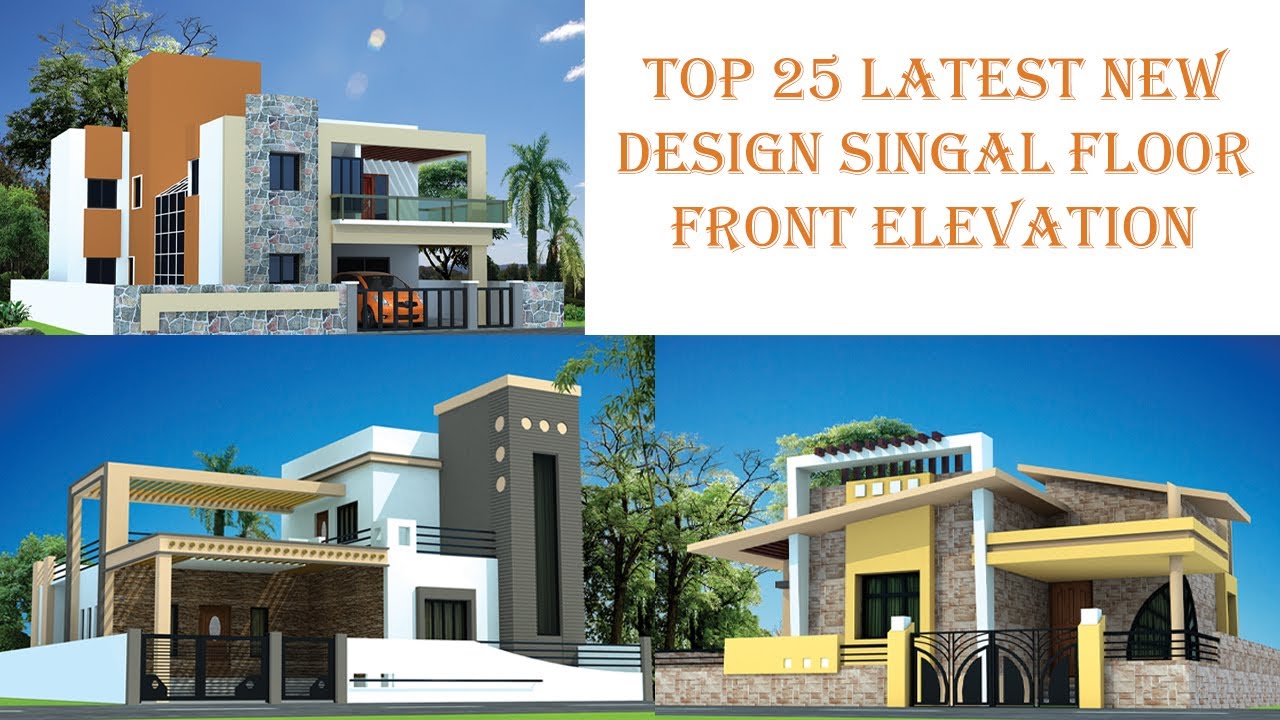 New Single Floor 3D Elevation Design - YouTube