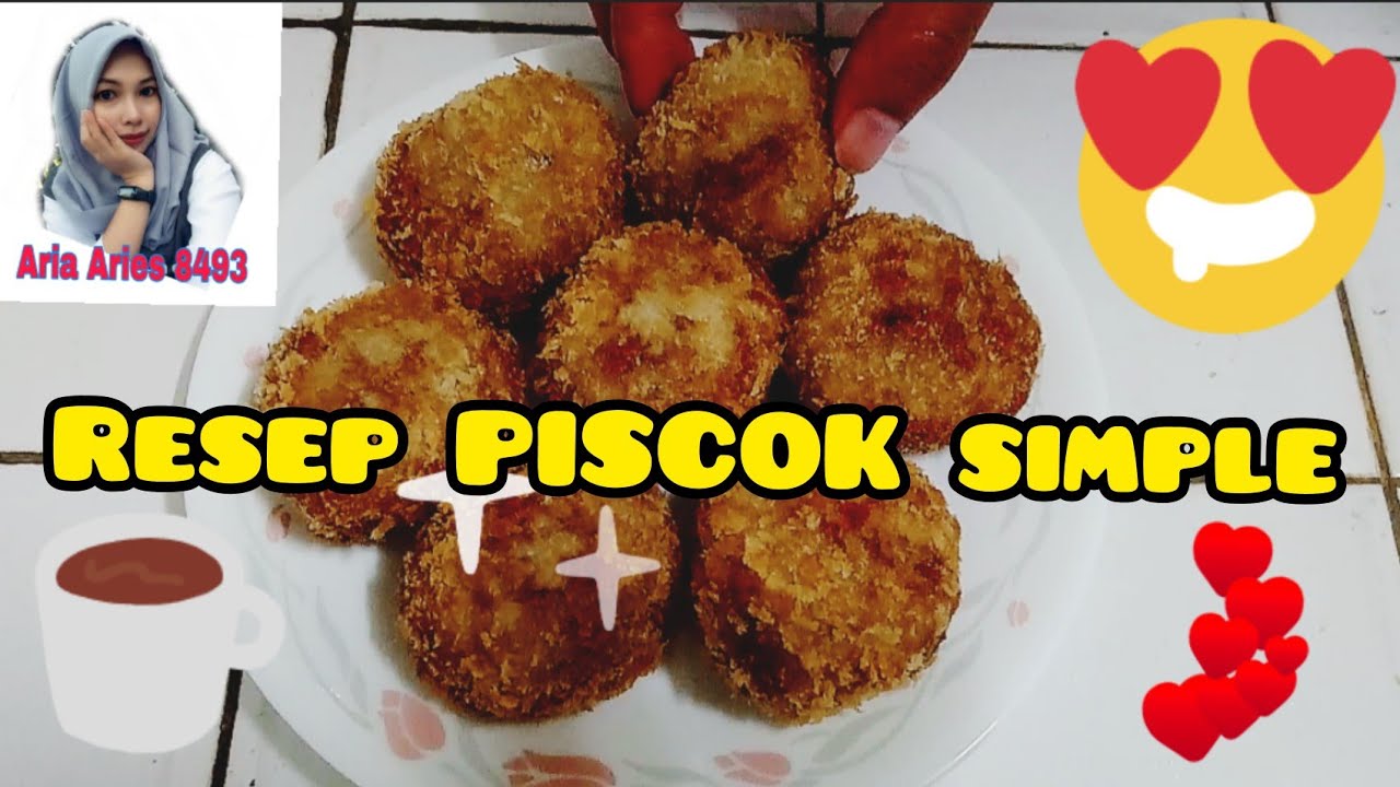 Resep piscok/pisbol mudah dan simple - YouTube
