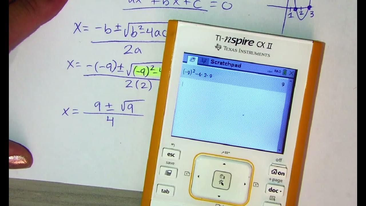 Solve quadratic Equation with complex numbers as solutions - YouTube