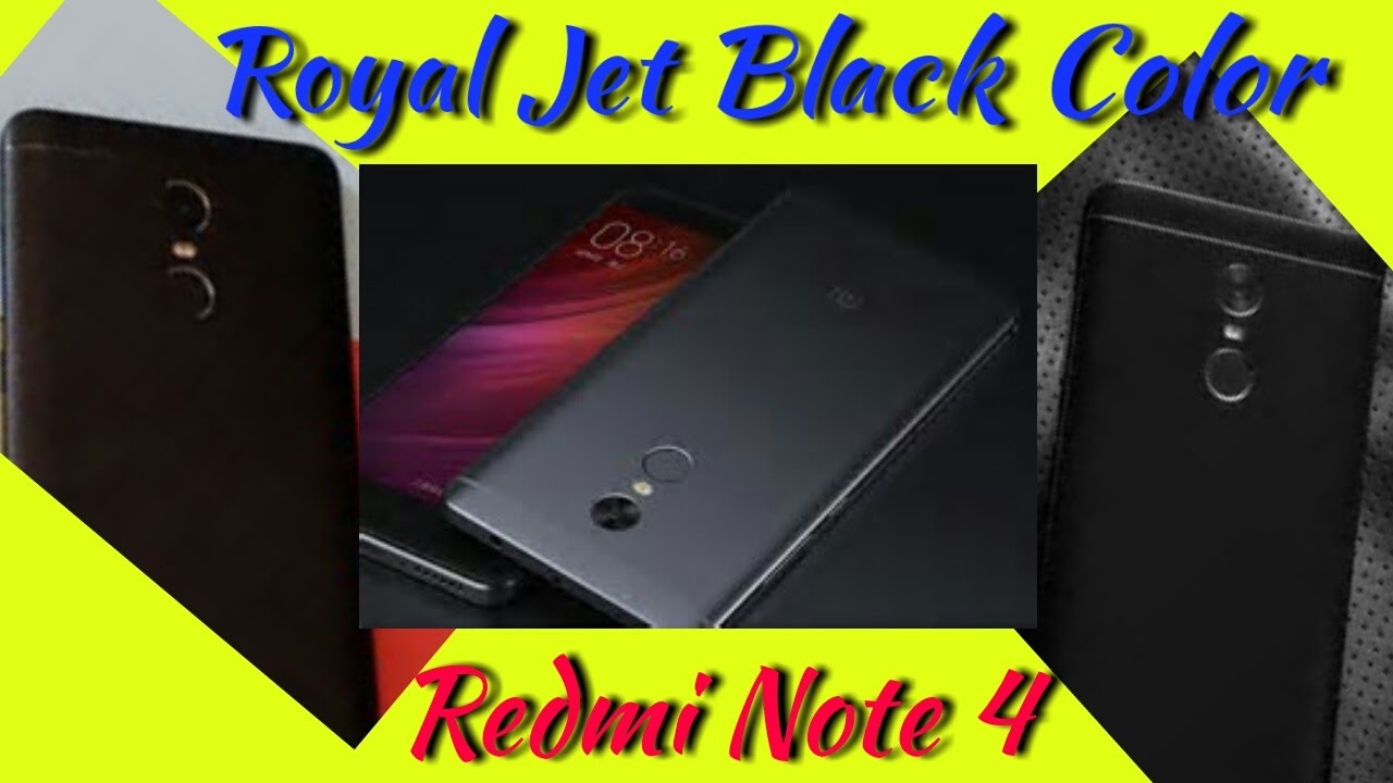 Redmi Note 4 Black Color Unboxing - YouTube
