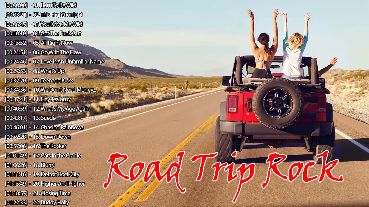 Top 100 Greatest Road Trip rock Songs 🎸 Great Road Trip Rock Music 🎸 ...