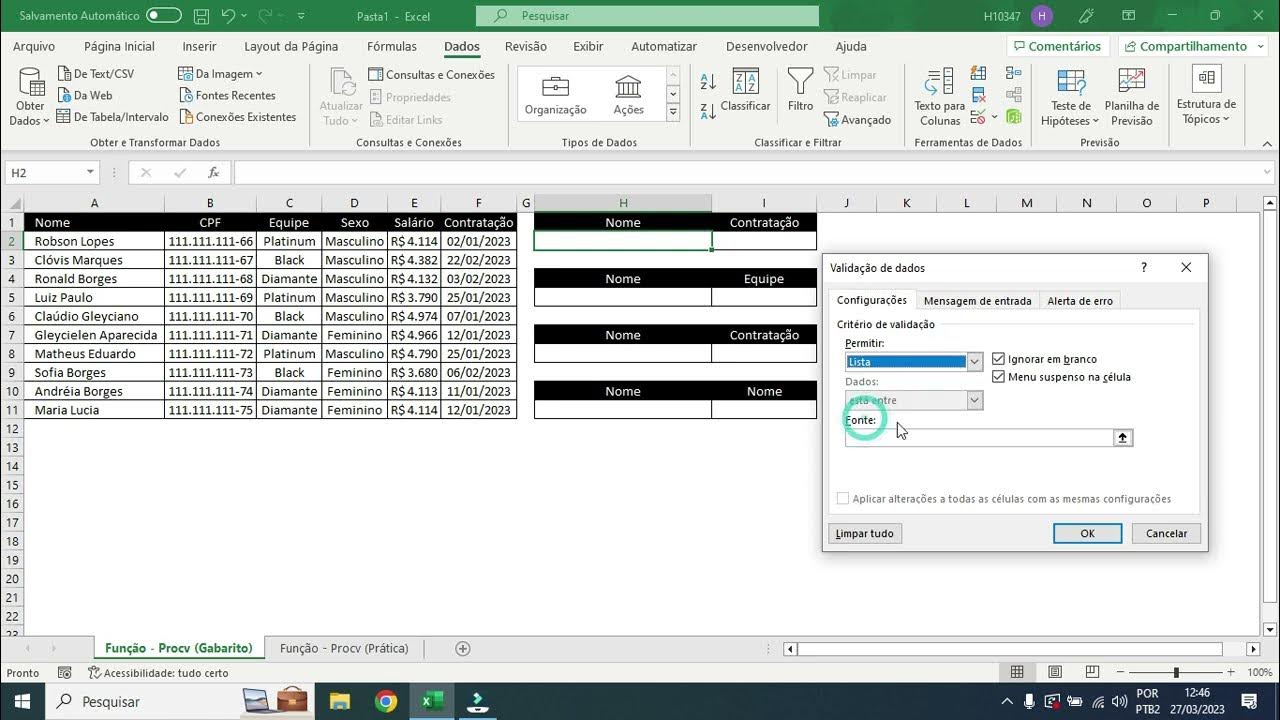 Função Procv No Excel Passo A Passo Da Fórmula Procv Youtube