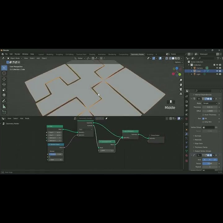 Material Masking | Geometry Nodes | Blender Tutorial - Sci-fi #shorts #youtubeshorts #trending ...
