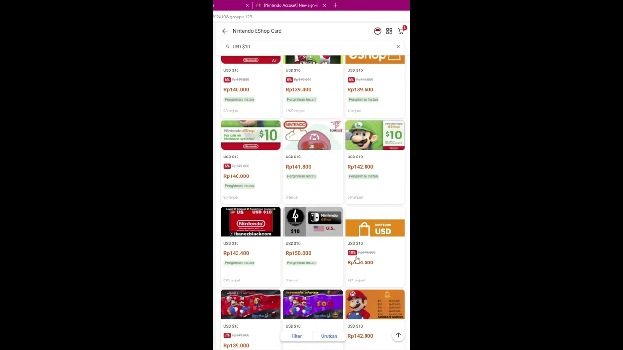 Cara beli game nintendo switch di eshop store