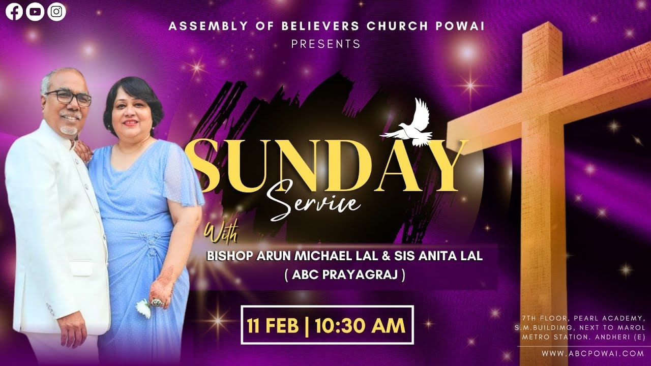 Sunday Main Service || Guest Speaker Bishop Arun Michael Lal || Feb 11 ...
