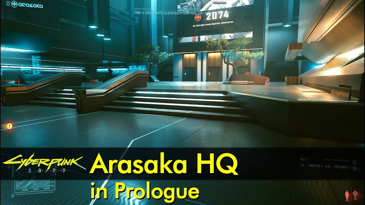 Arasaka HQ in Prologue | Cyberpunk 2077 - The Game Tourist - YouTube