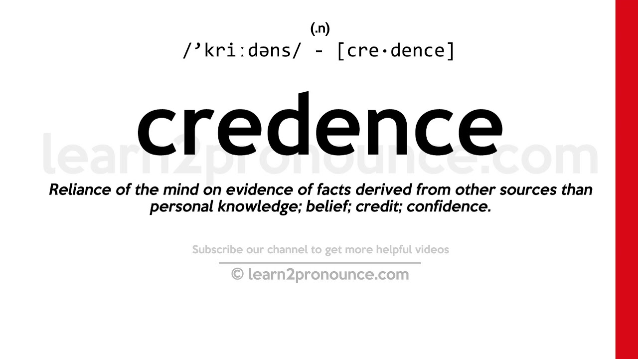 Pronunciation Of Credence Definition Of Credence YouTube pronunciation-of-credence-definition-of-credence-youtube