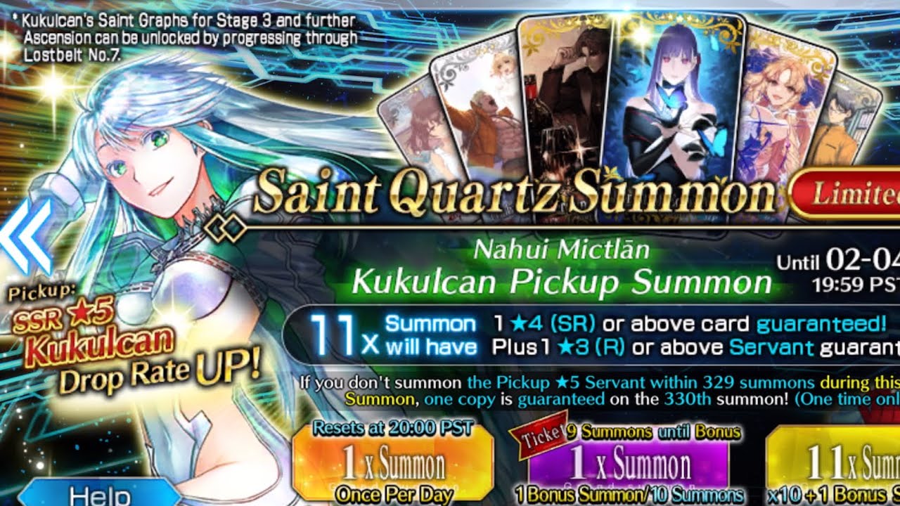 Fate/Grand Order Kukulcan Banner Roll! - YouTube