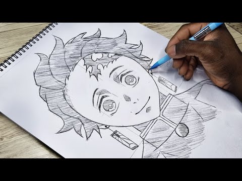 How to draw anime characters for beginners step by step tutorial - YouTube
