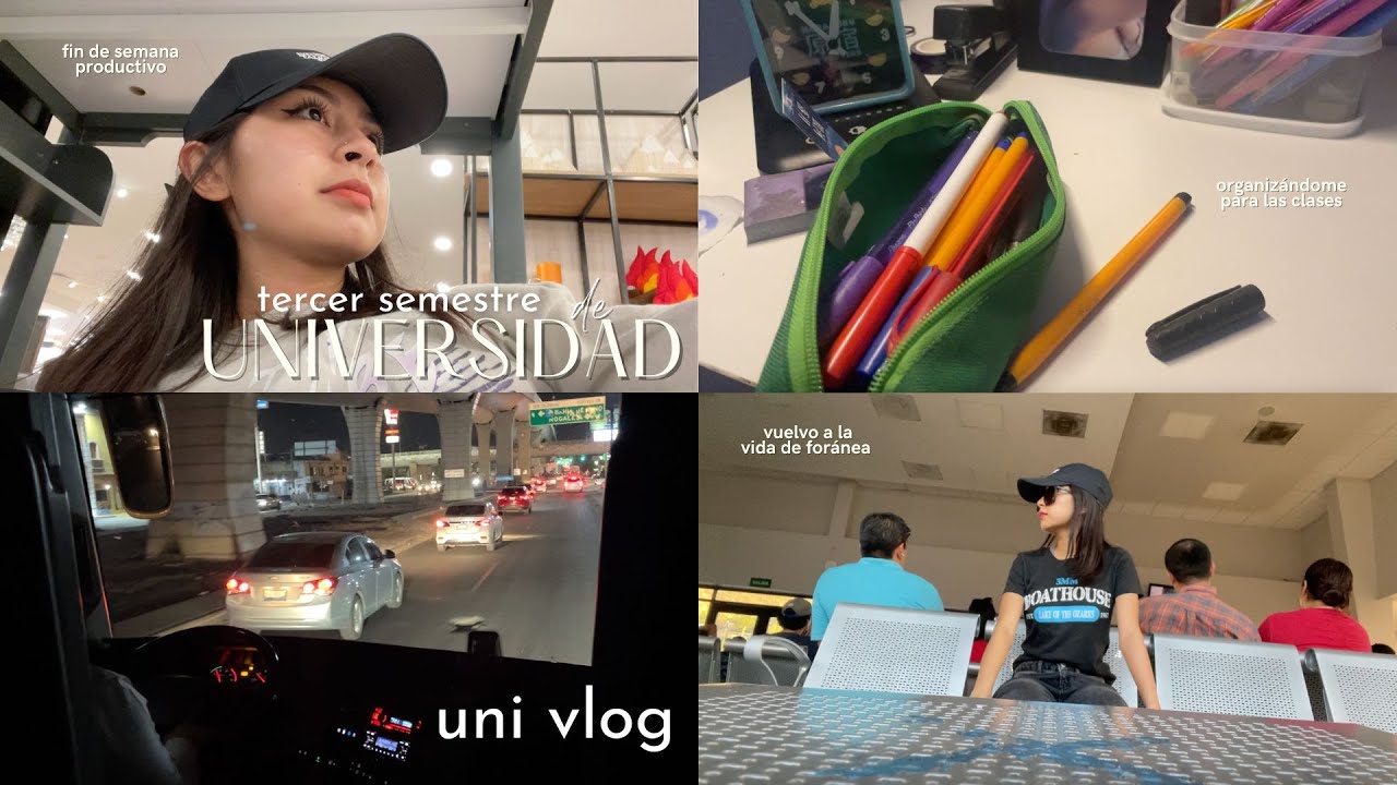 uni vlog 🛒🎧 regresando a la rutina, 3er semestre de uni & mi vida como ...
