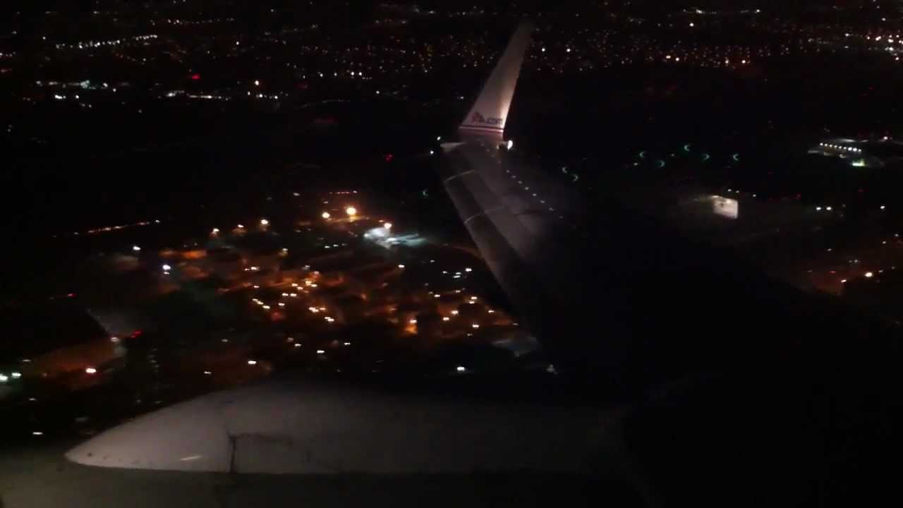 American Airlines 757-200 Night Takeoff from LAX - YouTube