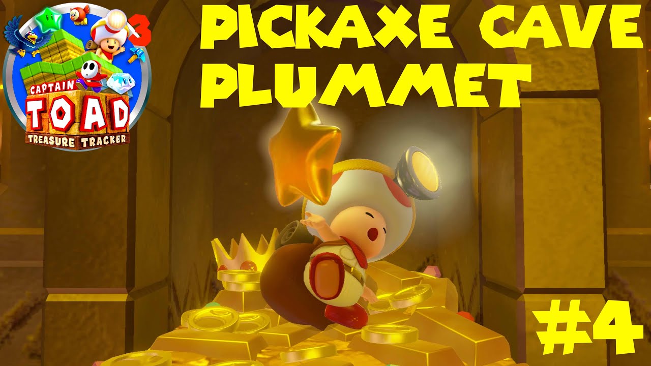 Captain Toad Treasure Tracker 3 | Part 4 | Pickaxe Cave Plummet (SWITCH ...